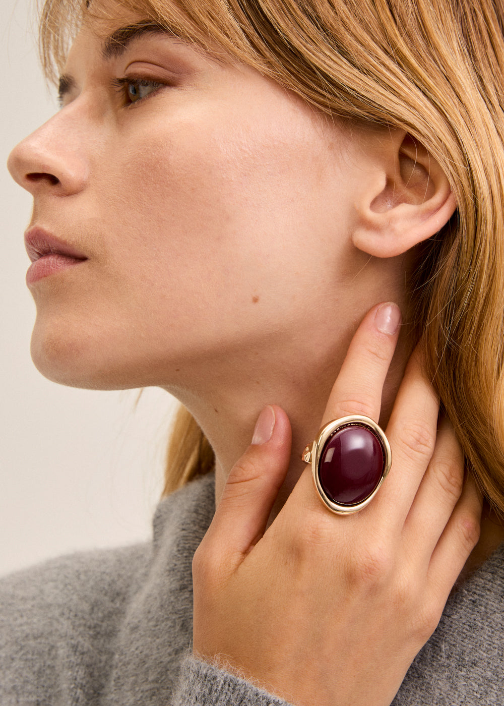 BEAN ELASTIC ROUND RING RESIN – Nalì